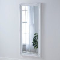 French Style Carved Full Length Mirror White - White / 166x75cm by The ...