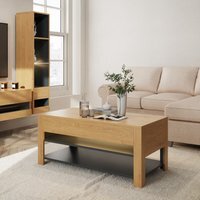Leon Coffee Table with LED - Oak by The Range | ufurnish.com