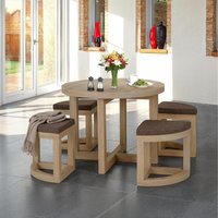 Cambourne Stowaway Dining Set - Sonoma Oak by The Range | ufurnish.com