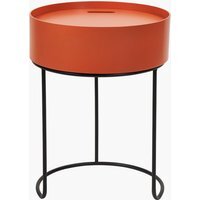 Hugo Wood and Metal Storage Table - Tobaco Top , Black legs by The ...