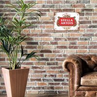 Small Metal Sign Stella Artois - Red by The Range | ufurnish.com