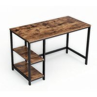 Industrial Style Computer Desk with Shelves - Brown by The Range ...