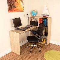 Harvard Home Office Corner Desk and Chair set HR104 and LFCH28-BK ...