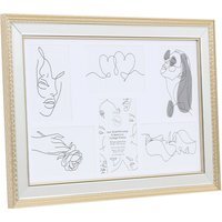 Lexi Mirrored Collage Frame - Gold by The Range | ufurnish.com