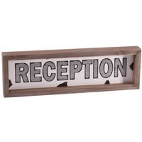 Wooden Event Reception Sign 30 cm - Natural by The Range | ufurnish.com
