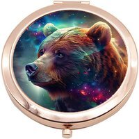 Neon Bear Rose Gold Compact Mirror - Rose Gold by The Range | ufurnish.com