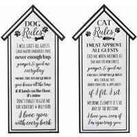 Metal Pet Rules Sign by The Range | ufurnish.com
