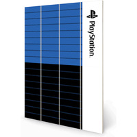 PlayStation Portrait (Pinstripe Verticle White Strip) Wall Art - White ...