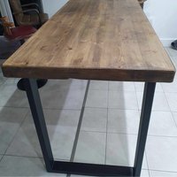 Chunky and Sturdy Breakfast Bar - Jacobean - Rugger Brown / 45cm ...