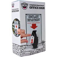 Funny Complaint Department Desk Sign - Black by The Range | ufurnish.com