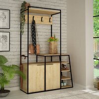 Pal Modern Hall Stand With Hanger - Oak by The Range | ufurnish.com