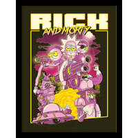 Rick and Morty (80s Action Movie) Framed Print by The Range | ufurnish.com