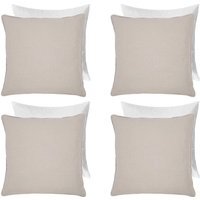 Pack of Woven Texture Filled Cushions - Natural / 4 by The Range ...