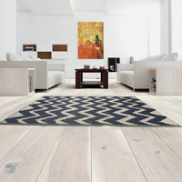 Large Outdoor Garden Rug Grey Zig Zag - Grey by The Range | ufurnish.com