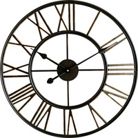 Brush Bronze Metal Clock - Brush Bronze by The Range | ufurnish.com