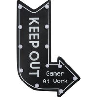 LED Gamer At Work Sign - Black by The Range | ufurnish.com