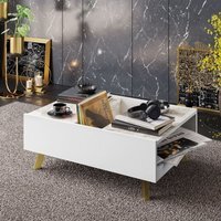 Frida Coffee Table - White by The Range | ufurnish.com