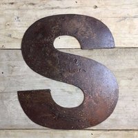 Personalised Metal lettering , Personalised Gift , Rusty Chunky Letter ...