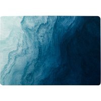 Abstract Blue Liquid Fluid Designer Rug - Blue / 150cm by The Range ...