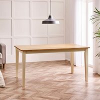 Salcombe Large Rectangular Wooden Dining Table And 2 Tenby Large Bench ...