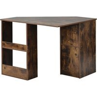 Triangle Corner Desk with Drawers - Brown by The Range | ufurnish.com
