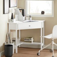 SoBuy Corner Desk Triangle Table Desk - White by The Range | ufurnish.com