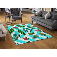 Pineapple Watermelon Rug - Blue / 150cm by The Range | ufurnish.com