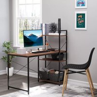 Multi Level Industrial Home Office Desk - Brown and Black by The Range ...