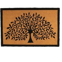 Nicola Spring Coir Door Mat - 90cm x 60cm - Tree of Life - Natural by ...