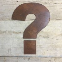 Personalised Metal lettering , Personalised Gift , Rusty Chunky ...