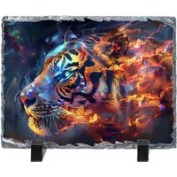 Neon Tiger Photo Rock Slate - Slate by The Range | ufurnish.com