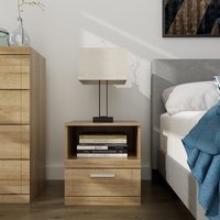 Compton 1 Drawer Bedside Table by The Range | ufurnish.com