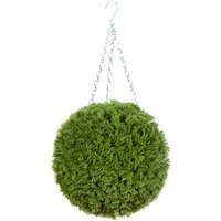Best Artificial 28cm Conifer Topiary Ball - Green by The Range ...