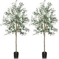 Artificial Olive Tree Silk Eucalyptus Plant - Green / 170cm / 80cm by The Range | ufurnish.com