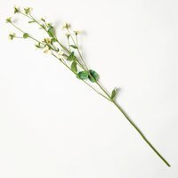 Artificial Single Pansy Flower Stem L33cm - White by The Range ...