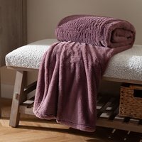 Kallu Double-Sided Faux-Fur Throw - Mulberry / 200cm by The Range ...
