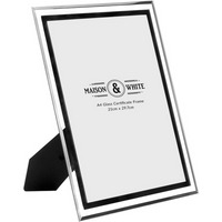 A4 Photo Certificate Mirrored Glass Frame - Silver by The Range ...
