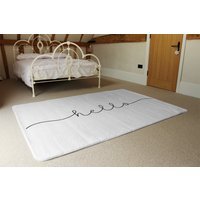 Text Hello Designer Rug - White / 230cm by The Range | ufurnish.com