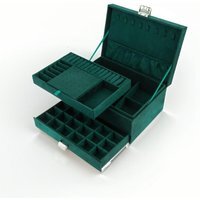 3 Layer Green Jewellery Box - Green by The Range | ufurnish.com