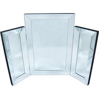 All Glass Trifold Dressing Table Mirror - Silver by The Range ...