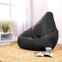 High Back Gamer Indoor and Outdoor Bean Bag - Black by The Range ...