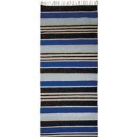 Blue Striped Rug Runner - blue by The Range | ufurnish.com
