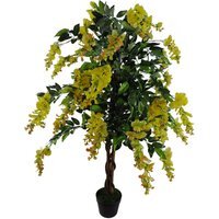 Artificial Yellow Wisteria Tree - Yellow by The Range | ufurnish.com