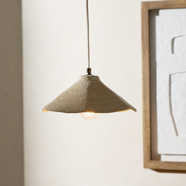 The White Company Hanbury Pendant Ceiling Light - Small, Natural, Size ...