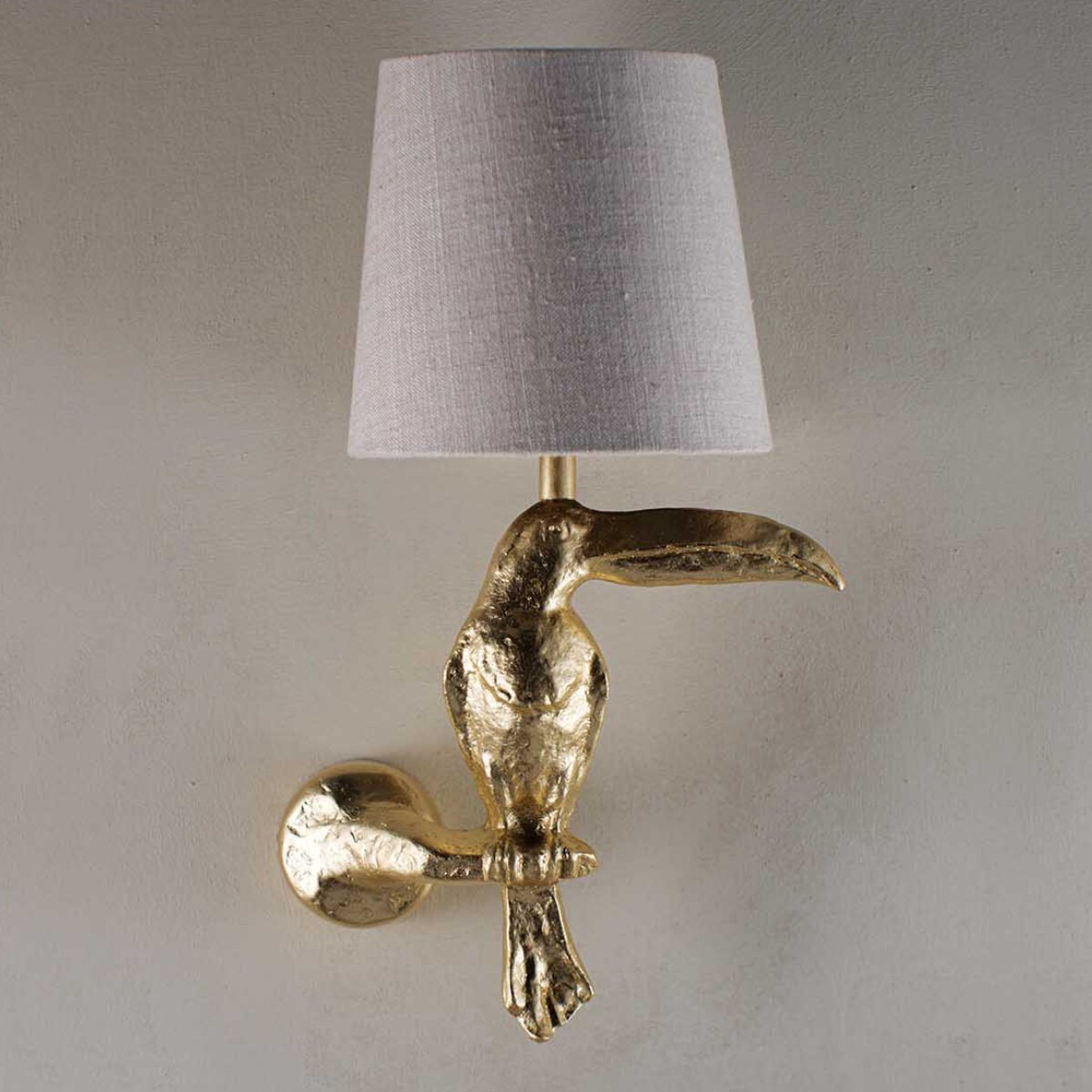 Porta Romana - Toucan Wall Light - Bright Gold by Tobias Oliver ...