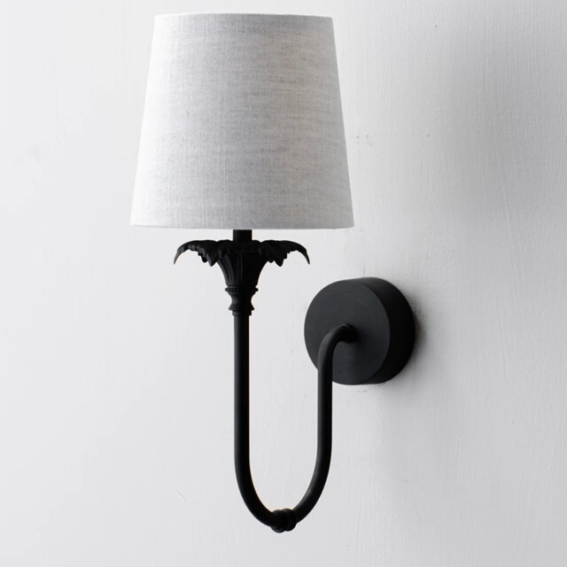 Porta Romana I Edith Wall Light - Black by Tobias Oliver | ufurnish.com