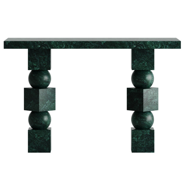 Marble Furniture - Stage Console Table - Forest Green by Tobias Oliver ...