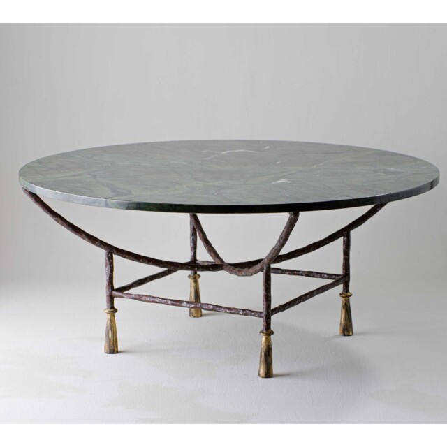 Porta Romana - Stanley Coffee Table Round - Old Rust by Tobias Oliver ...