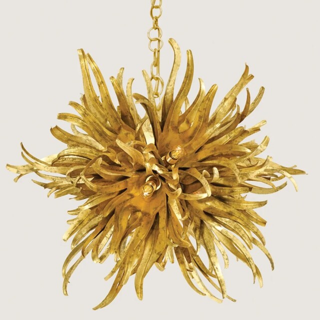 Porta Romana I Urchin Chandelier Large - Bodu Gold by Tobias Oliver ...