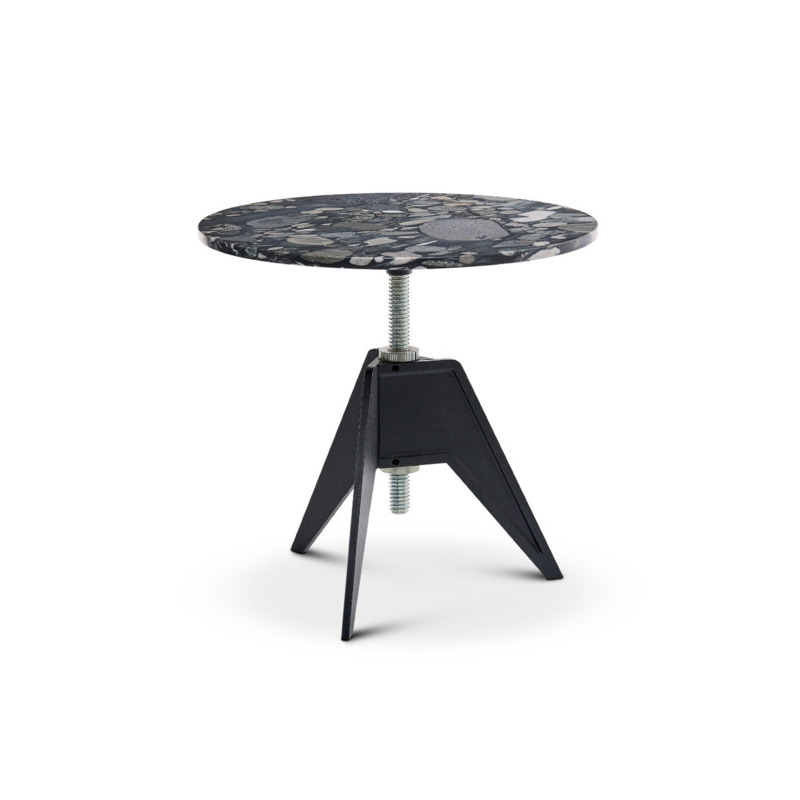 Tom Dixon - Screw Side Table Pebble Marble Top 600mm by Tom Dixon ...